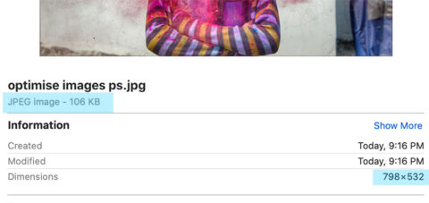 How to optimise images for use on your website